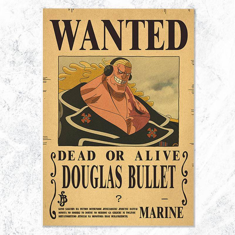 New Edition One Piece Poster DOUGLAS BULLET One Piece Wanted Posters 28 ...