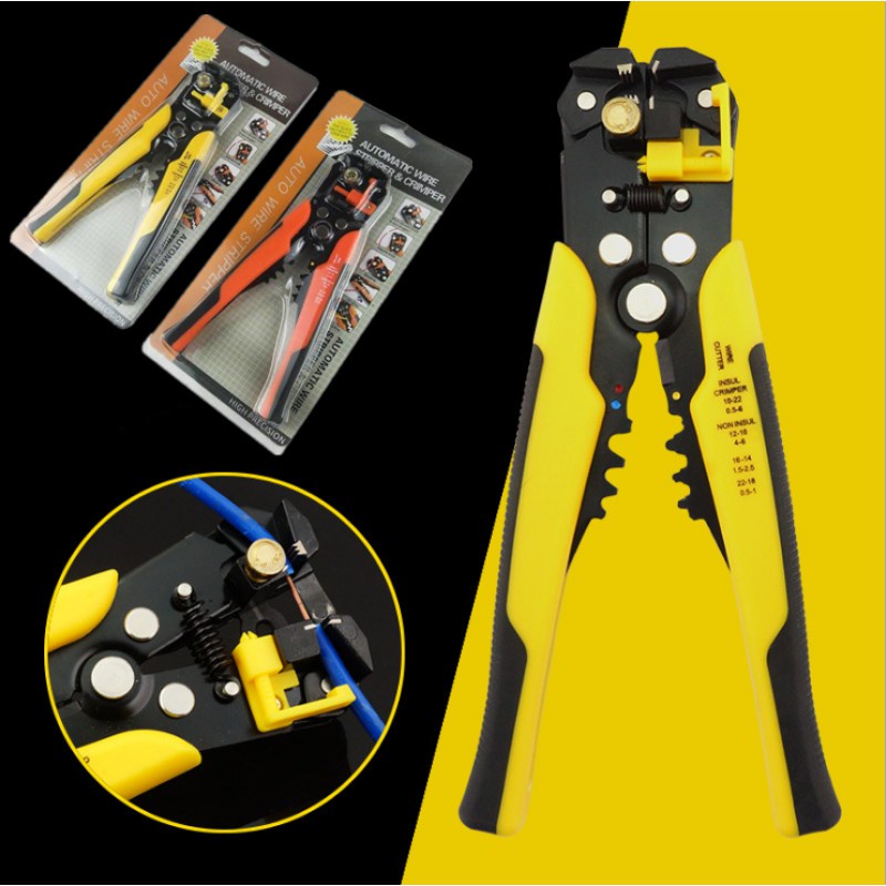 Fireman Cutting Pliers Automatic Wire Stripper 5in1 Stripping Crimping ...
