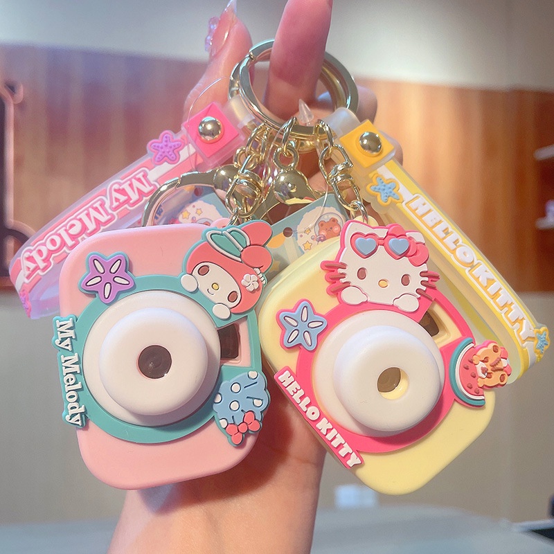 Genuine Sanrio Projection Camera Keychain Cartoon Big-Eared Dog Kuromi ...