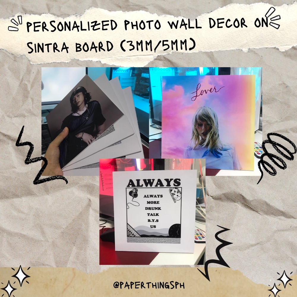 Personalized Photo Tiles Wall Decor on Sintra Board (3mm/ 5mm) | Shopee ...