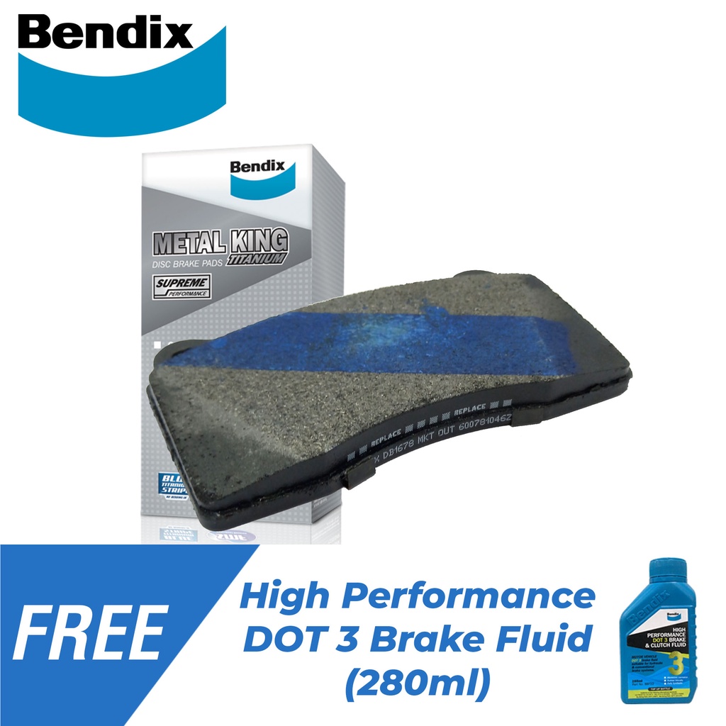Bendix Brake Pads MKT DB1678 Front Set for Mitsubishi Lancer Evo 1998 ...