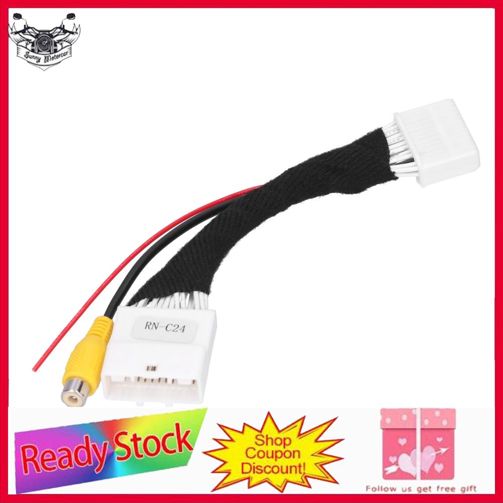 Sunnyhousess Reverse Camera Harness 24Pin Add-On Backup Wire for ...