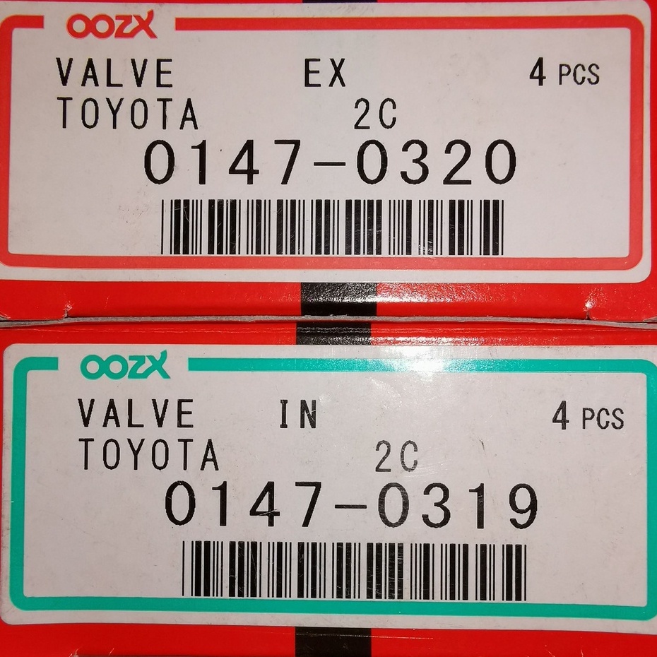 FUJI Engine Valve IN & EX For TOYOTA 2C / CORONA / TOWNACE / LITEACE ...