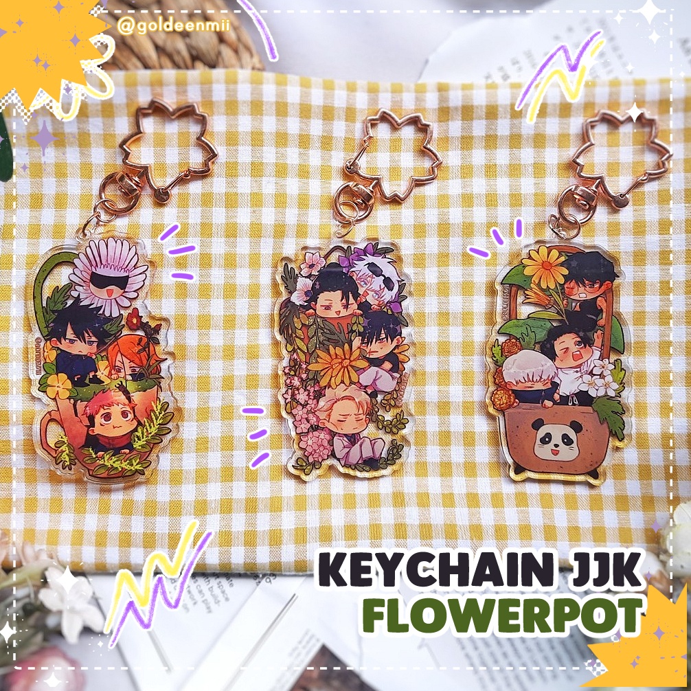 GANTUNGAN JJK - Flowerpot Keychain Jujutsu Kaisen Keychain Anime ...