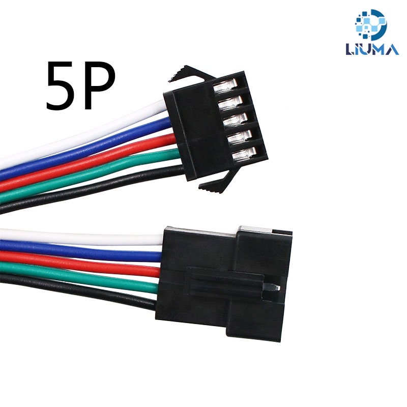 10 pairs 10cm jst sm 2p 3p 4p 5p 6p male connector plug for female, wire connector led strips ...