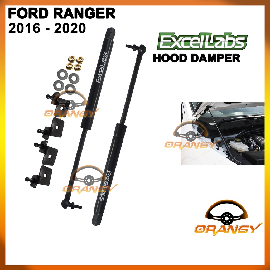 Ford Ranger 2016 to 2020 EXCELLABS Hood Damper Bonnet Shock Kit 2017 ...