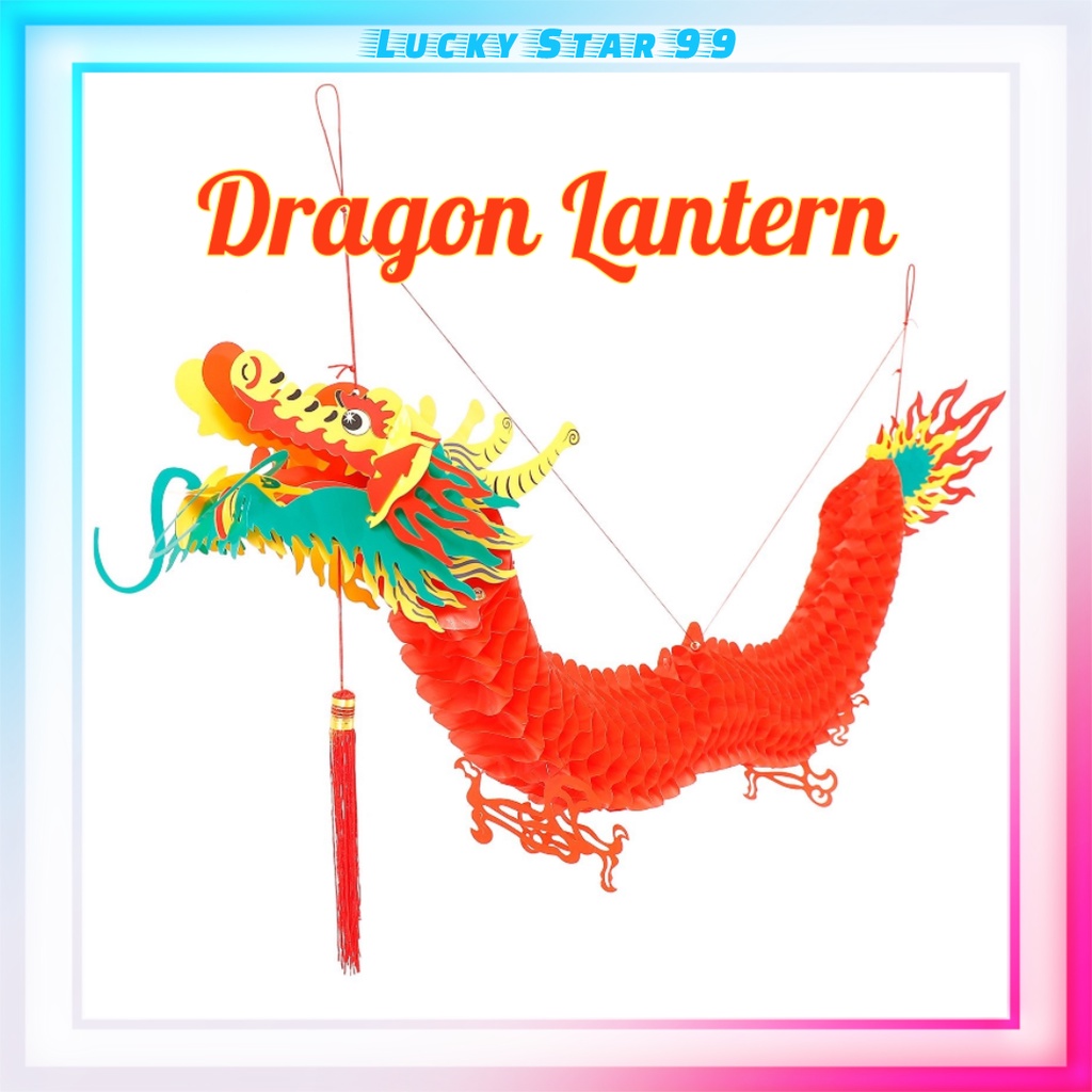 Chinese Dragon Lantern Plastic Hanging Lantern New Year Ornaments ...