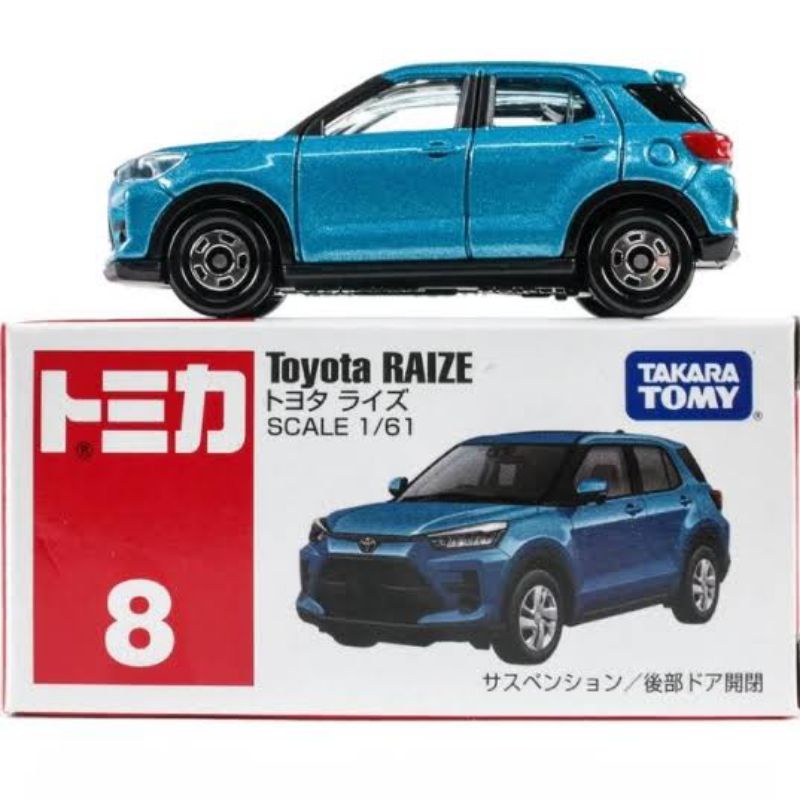 TAKARA TOMY TOMICA TOYOTA RAIZE BLUE BLUE 8 DIECAST CAR HATCHBACK SUV ...