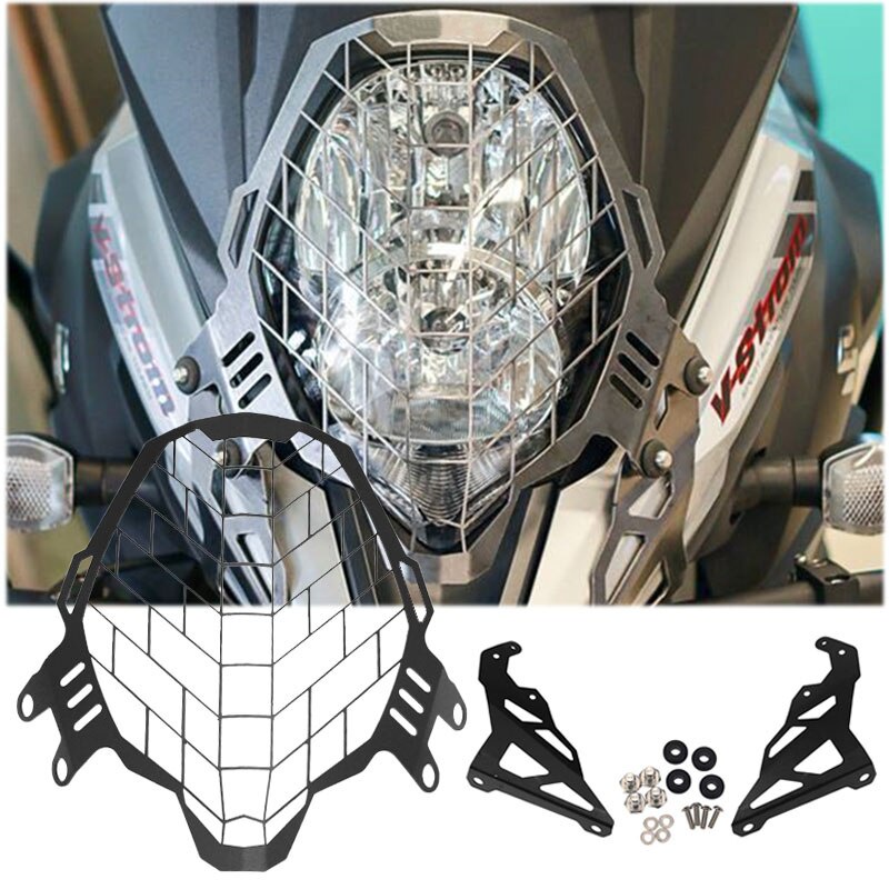 Motorcycle Headlight Protector Guard Lense Cover Cooled For SUZUKI ...