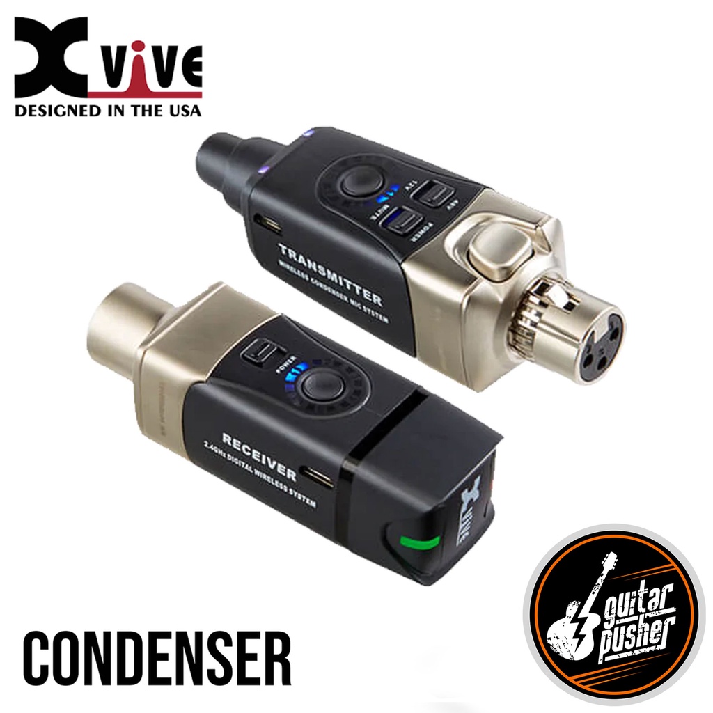 Xvive Audio U3C Condenser Microphone Wireless System (Black) | Shopee ...