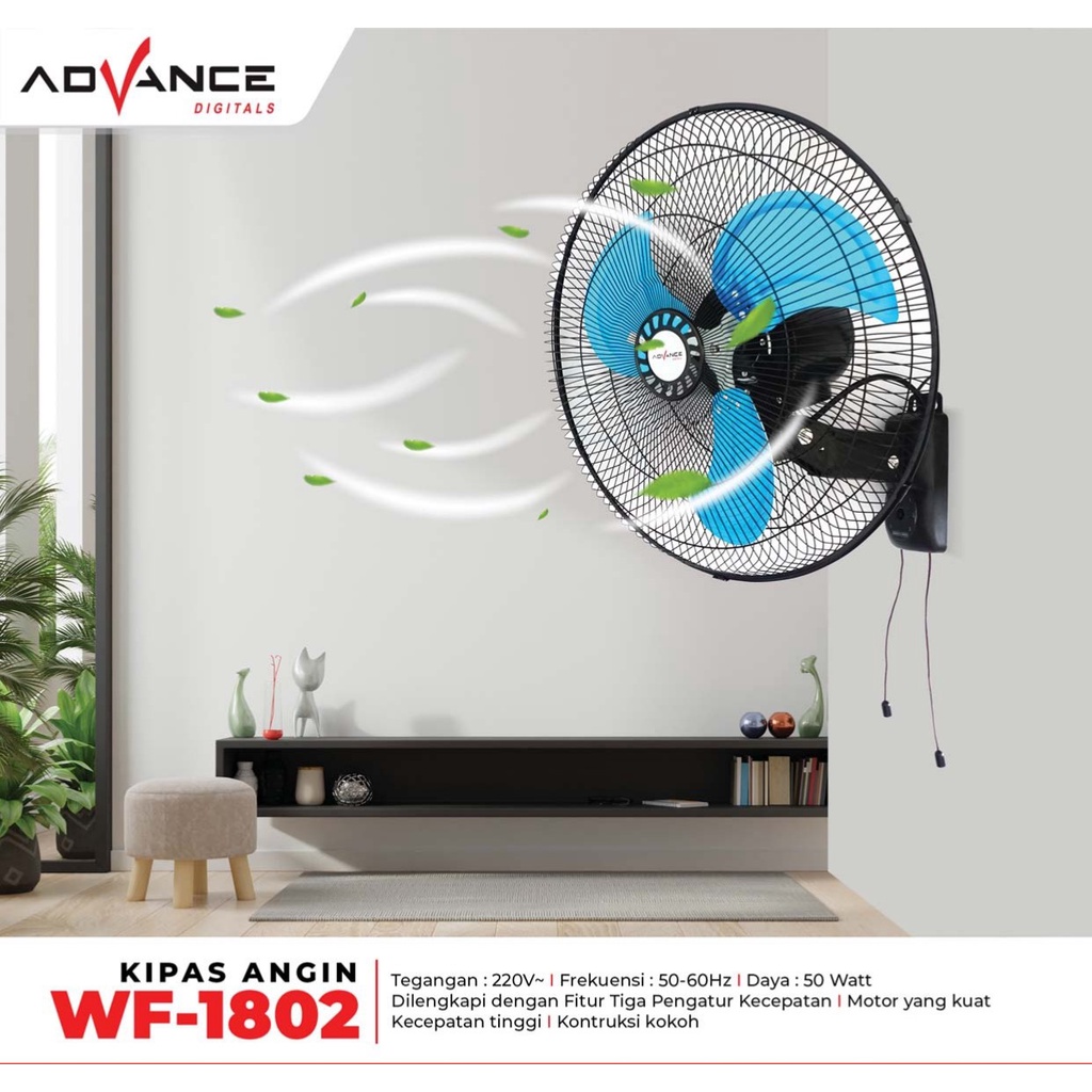 Two Rope Wall Fan/Wall Fan/ADVANCE WF1802 Fan/ADVANCE WF-1802 Fan ...