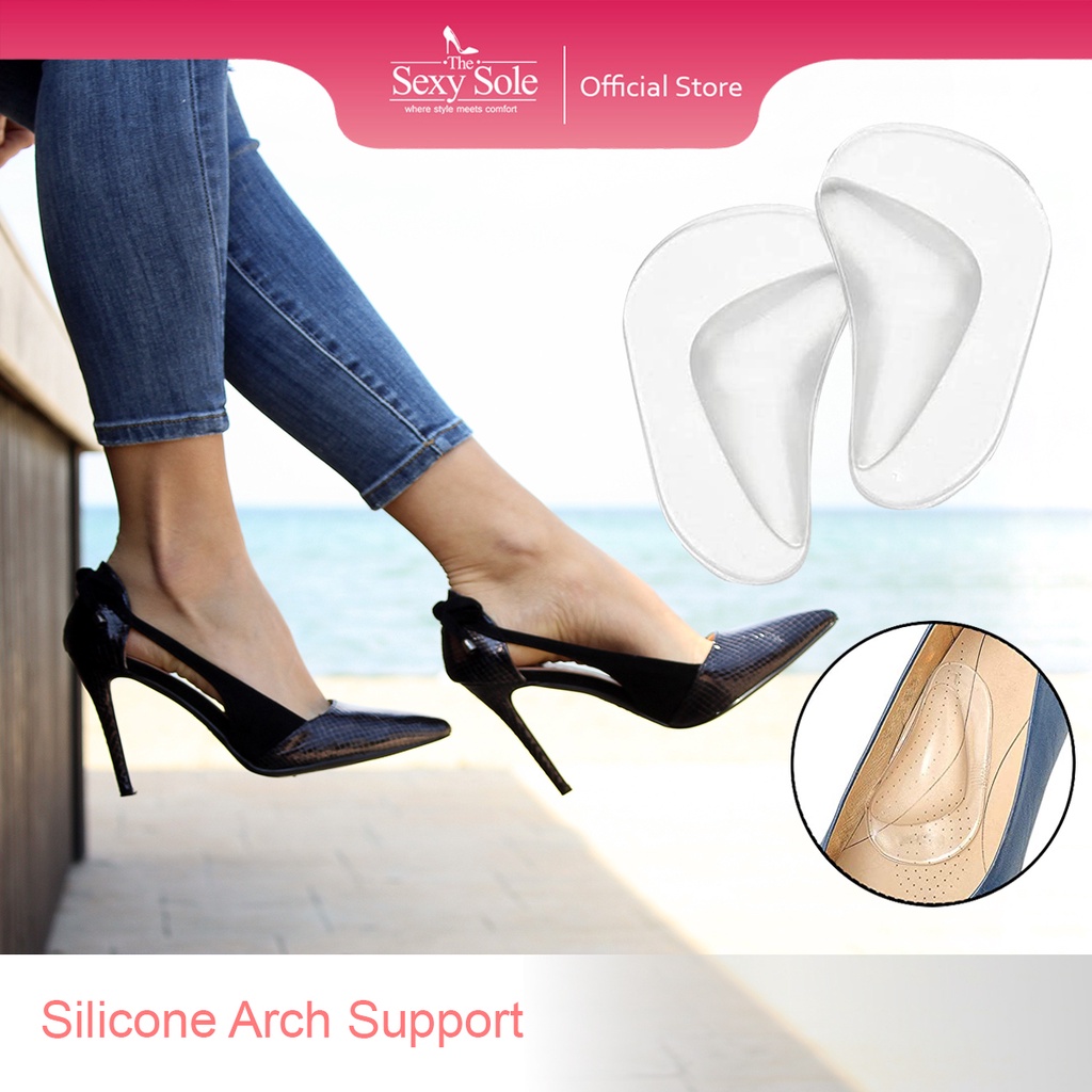 The Sexy Sole Silicone Arch Support 1 Pair Self Adhesive Clear Gel Arch for flat feet | Shopee ...