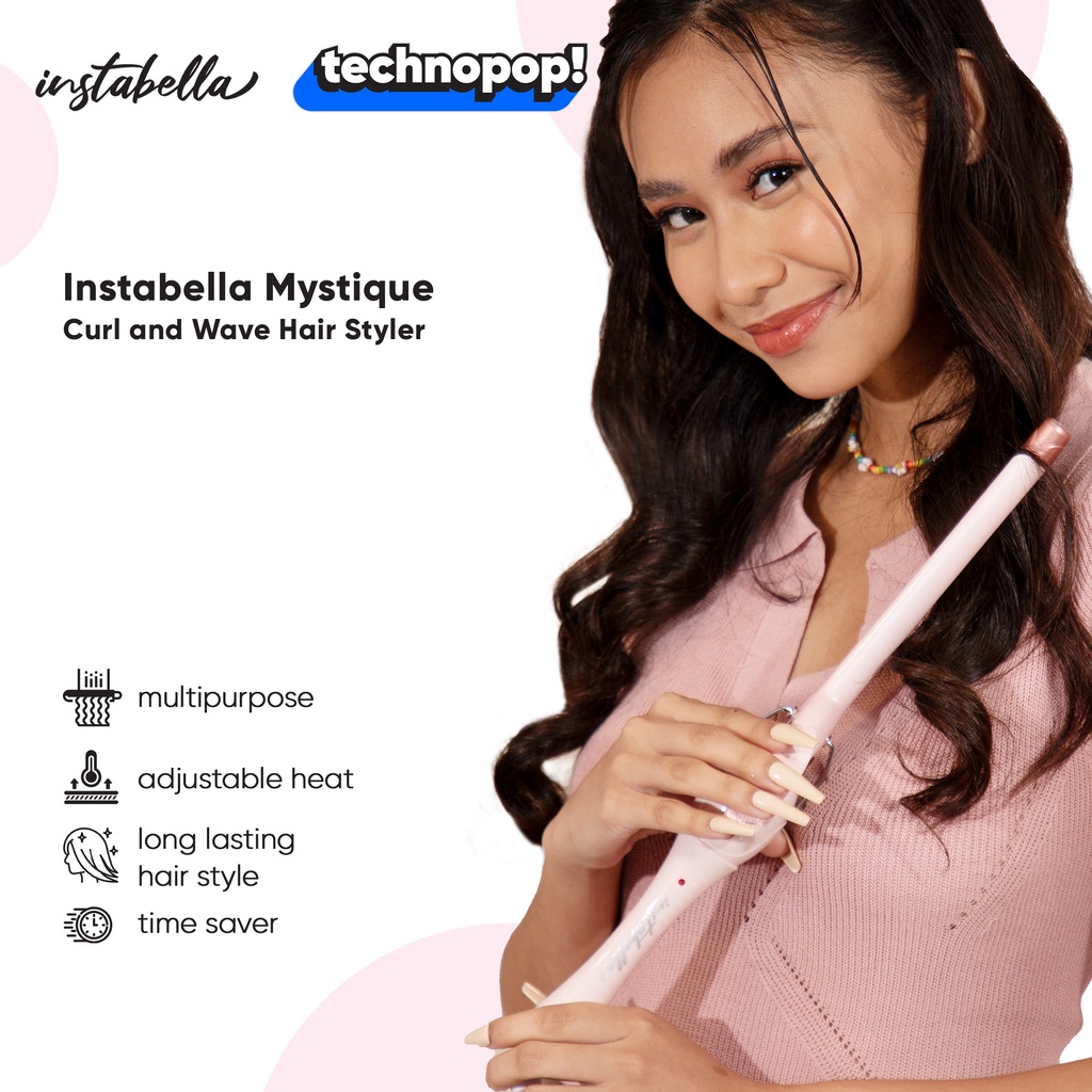 Instabella Mystique Curl and Wave Hair Styler HC-471 - Technopop PH | Shopee Philippines