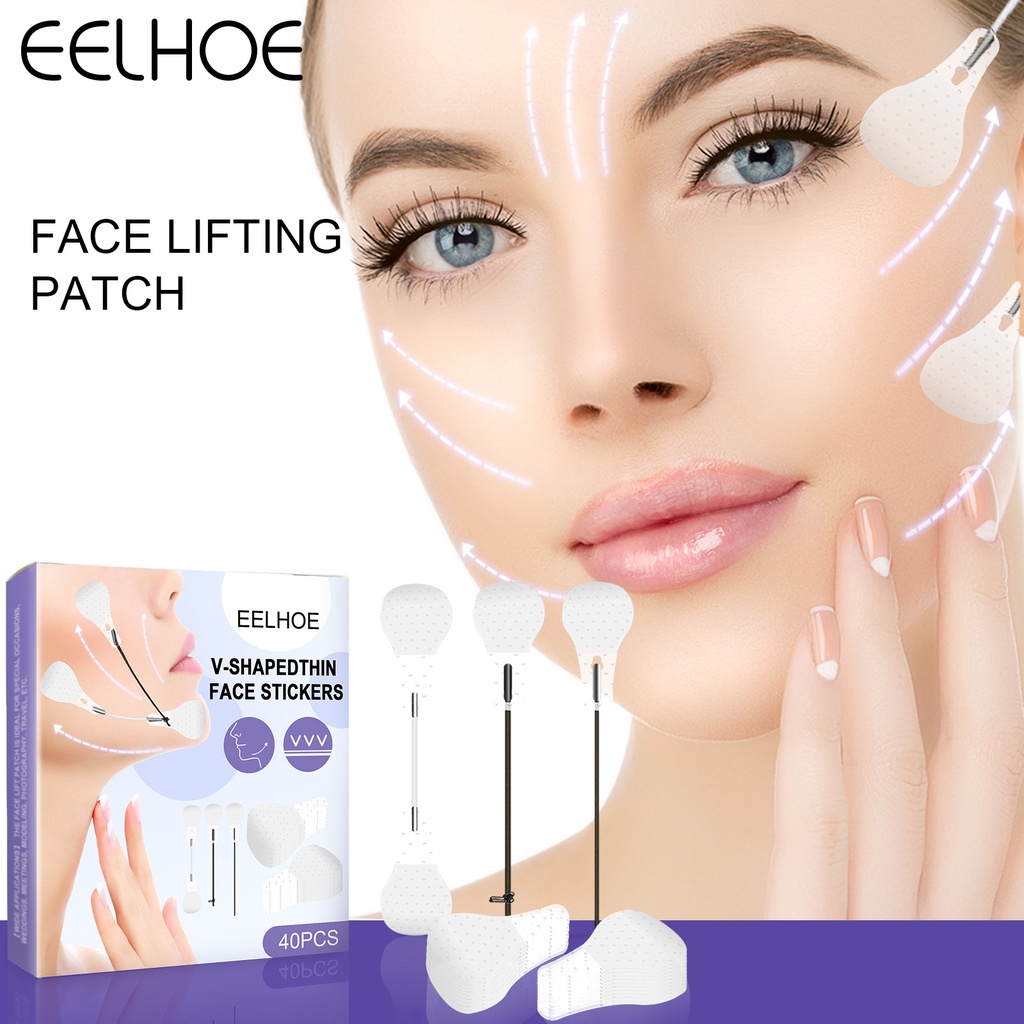 40 pcs face lifter V-shaped face lift patch skin firming thin chin ...