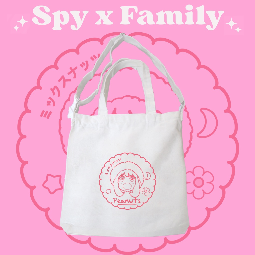 Pastel Anya | Shoulder & Cross Body Canvas Tote Bag | Spy x Family ...
