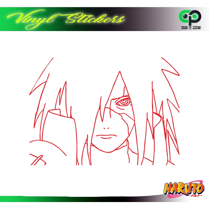 Madara 001 - Naruto/Boruto Vinyl Sticker (For Laptop, Motorcycle, Car ...