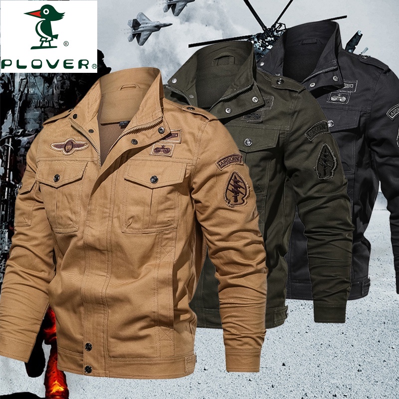 PLOVER Men's Jacket Motorcycle Uniform Army Combat Military M-6XL Plus ...