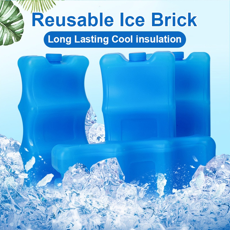 Reusable Blue Ice Packs Vcool BRICKS DRINKS Breastmilk Storage Baby ...