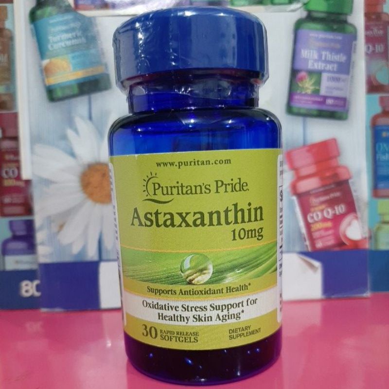 Astaxanthin 10mg 30 Softgels Puritans Pride | Shopee Philippines