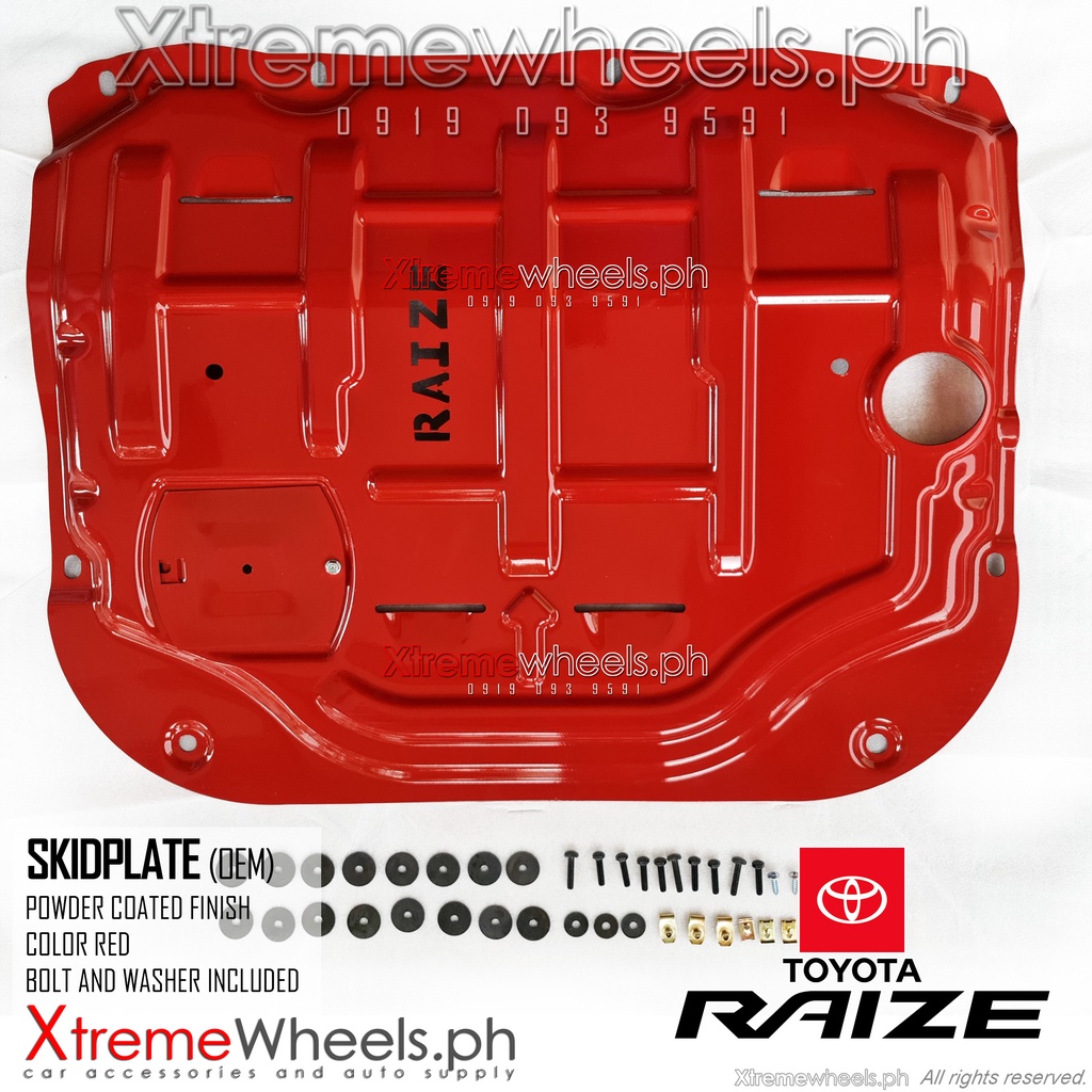 Toyota Raize 2022-2025 Hard Steel Skidplate / Skidplate / Engine under ...