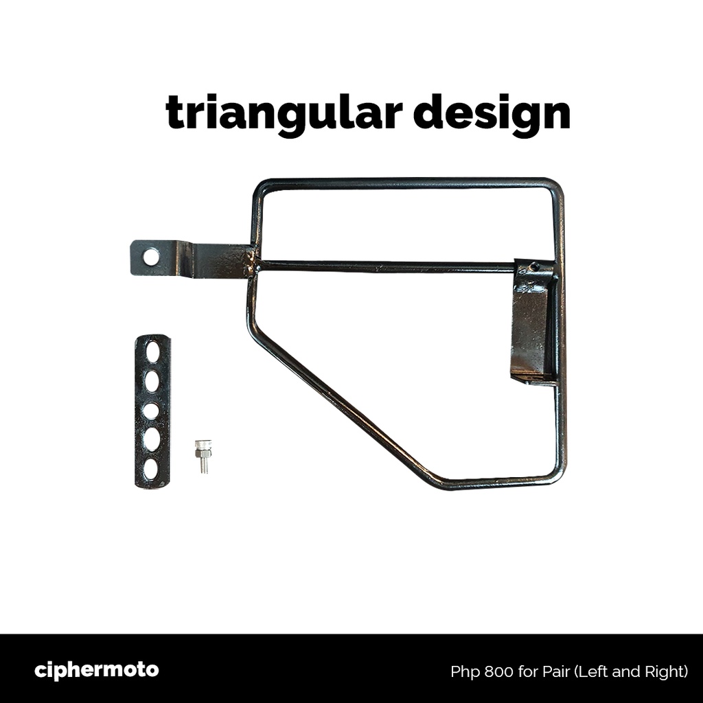 Universal Saddle Bag Bracket - (Shock Mount) - CR152/RC250/CAFE400/TMX ...