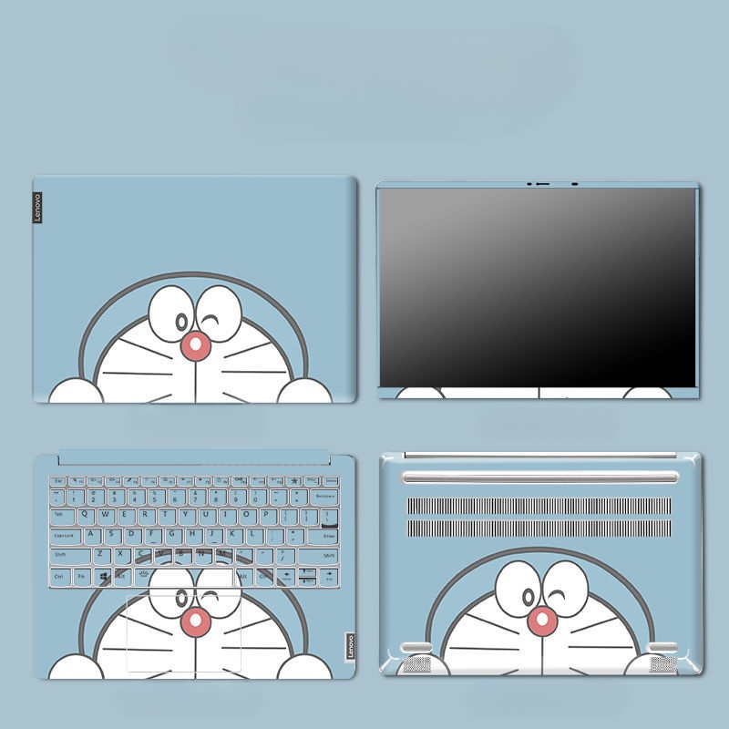 Cartoon Doraemon Computer Sticker Four-sides All-inclusive Protective ...