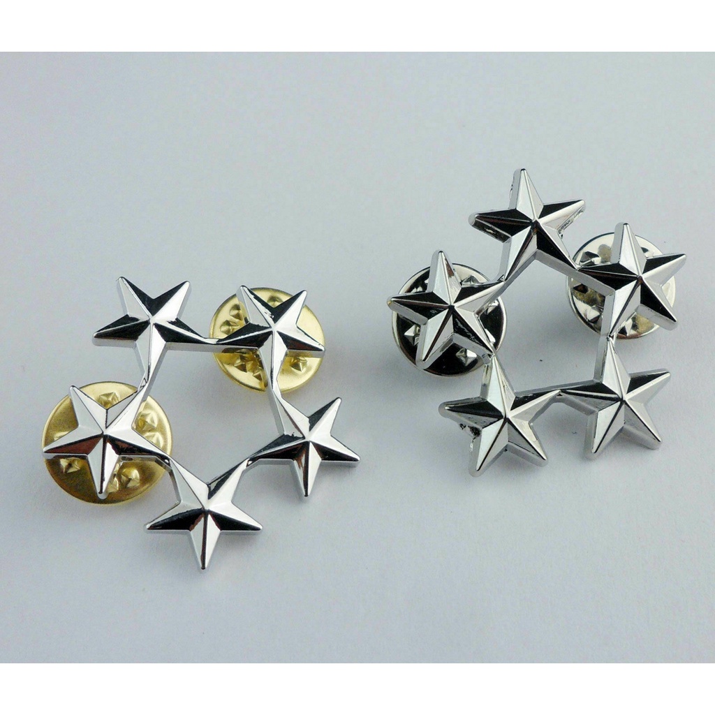 WW2 US ARMY OFFICER 5STAR GENERAL RANK BADGES PIN Lapel Pin Metal ...