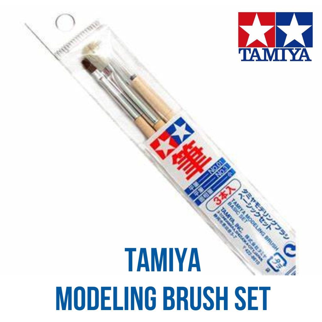 ART HUB - TAMIYA Modeling Brush Basic Set (Paint Brushes / Tools) | Shopee Philippines