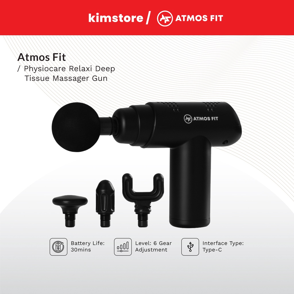 Atmos Fit Physiocare Relaxi Deep Tissue Massager Gun | Shopee Philippines