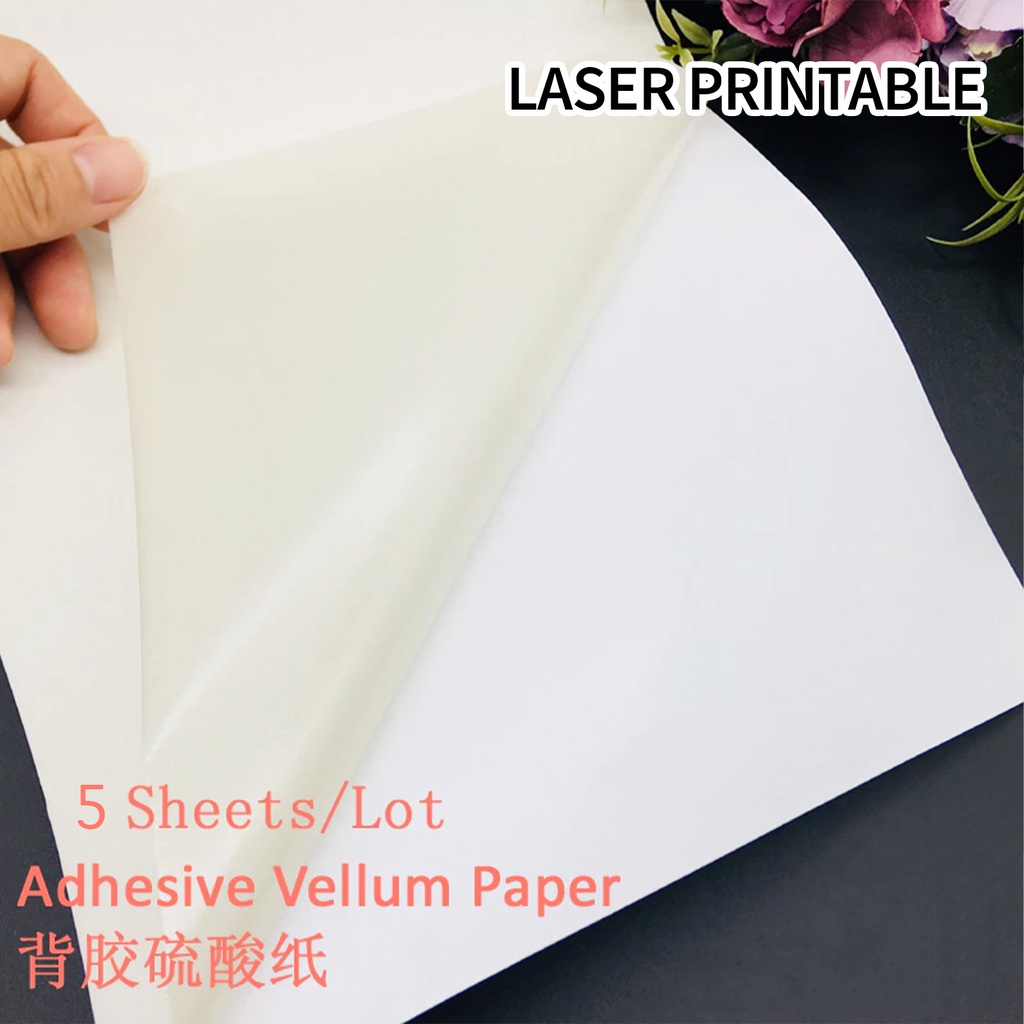 5pcs Printable Vellum Sticker Sheet Paper A4 | Shopee Philippines