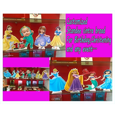 Customized Standee Sintra broad For Birthday , Christaning , Debut ...