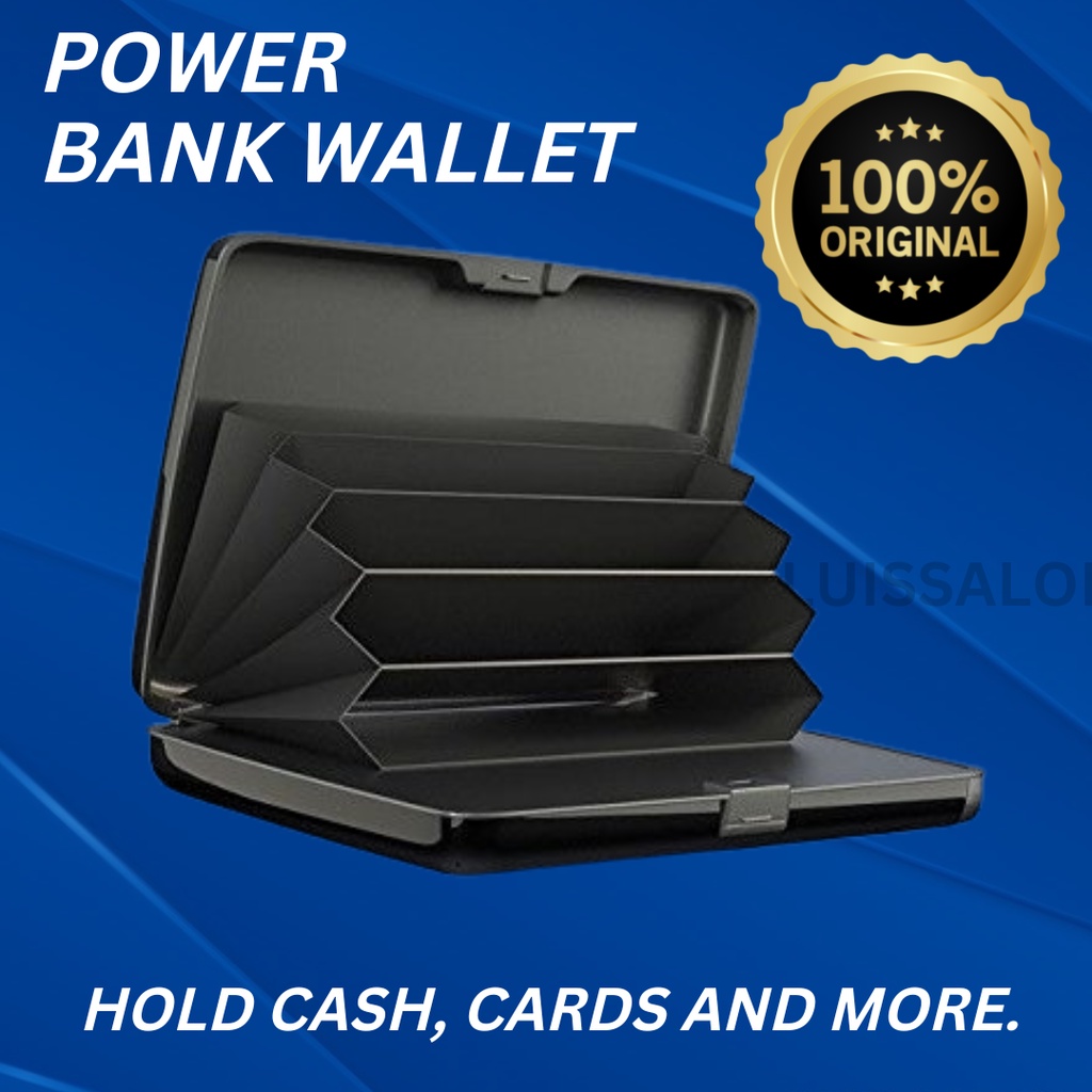 POWER WALLET | PORTABLE POWER BANK WALLET | HOLD CASH, CARD AND MORE ...
