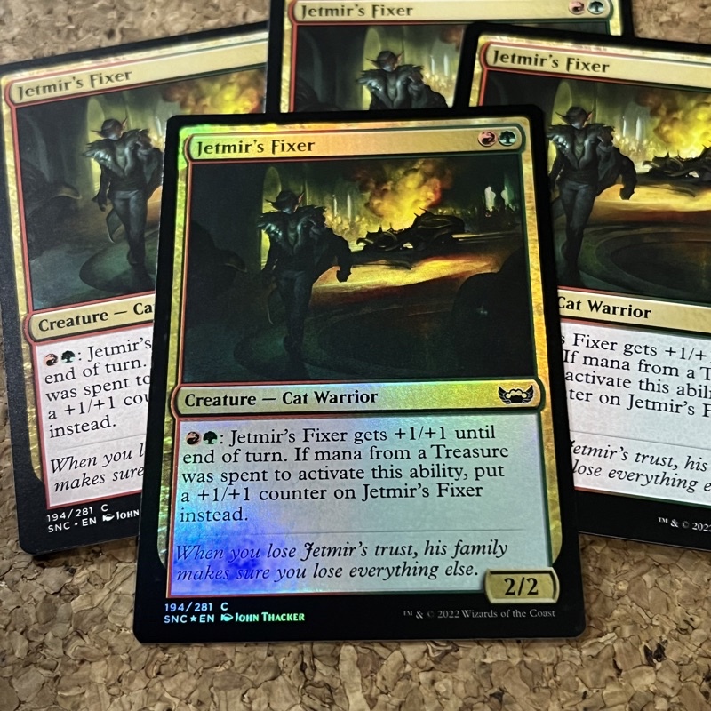 MTG JETMIR’S FIXER | CAT WARRIOR | STREETS OF NEW CAPENNA | RED GREEN ...