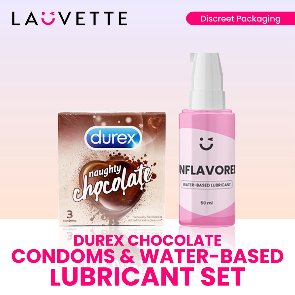 Durex Chocolate Condoms & Water-Based Lubricant Set | Shopee Philippines