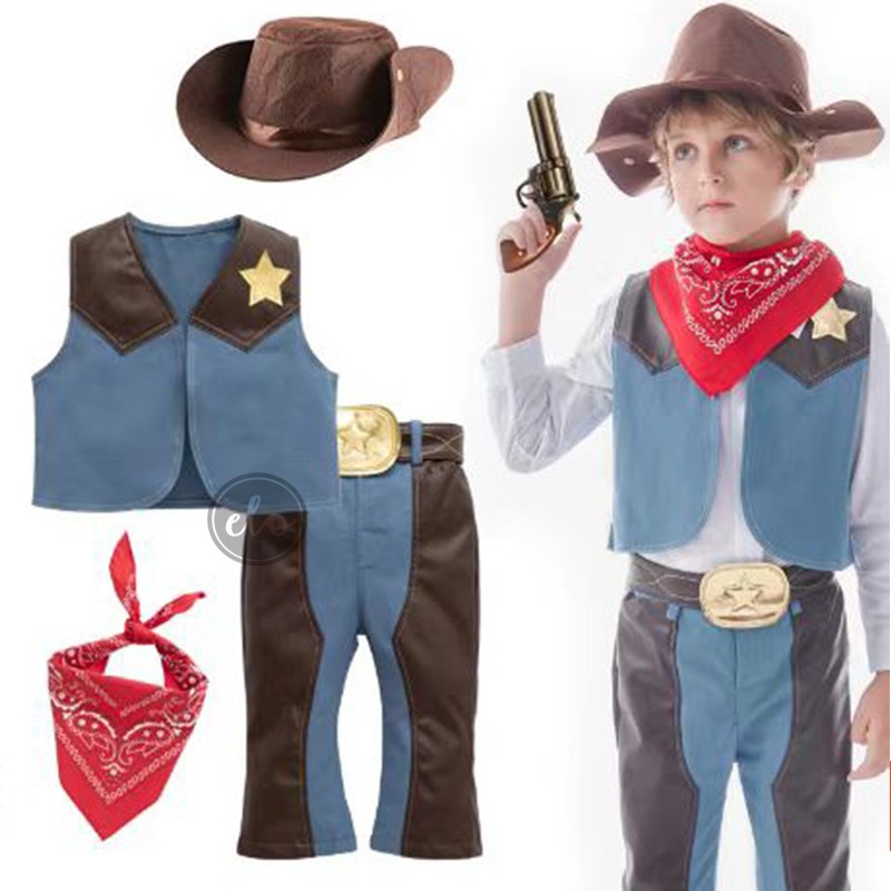 Cowboy Costume for Baby or Kids Cowboy Outfit with Hat for Kids ...