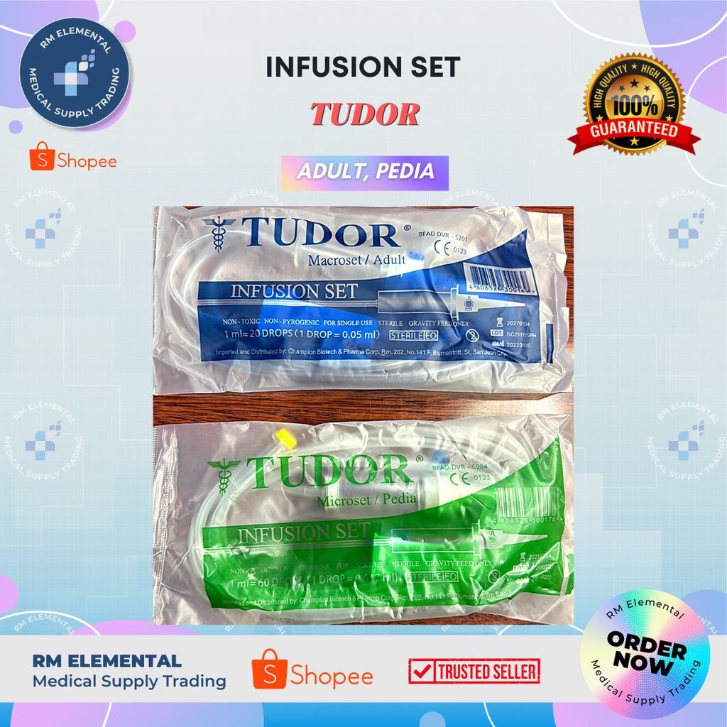 Infusion Set , Sterile, Macroset (Adult) / Microset (Pedia) TUDOR ...