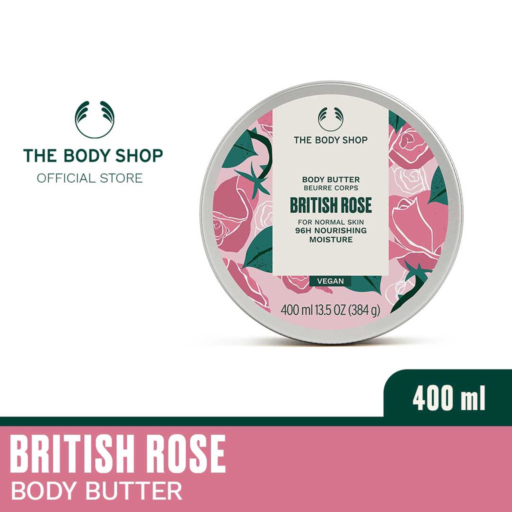 The Body Shop British Rose Body Butter (400ml) | Shopee Philippines