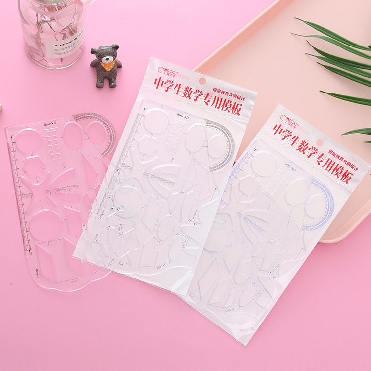 Multi-function set Geometry Compasses Ruler Protractor, Drawing Math ...