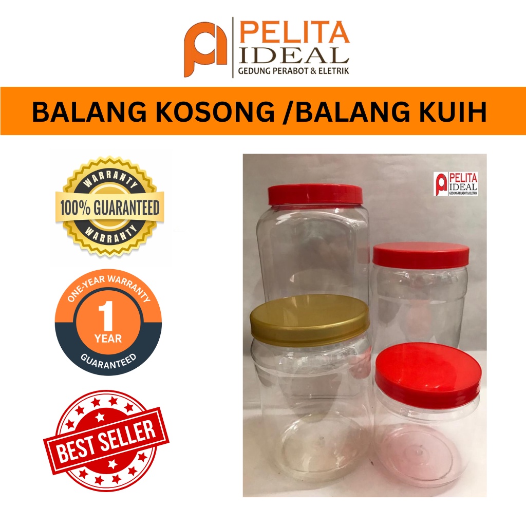 TUPPERWARE BALANG KOSONG / BALANG KUIH / PET CONTAINER / ROUND COOKIES ...
