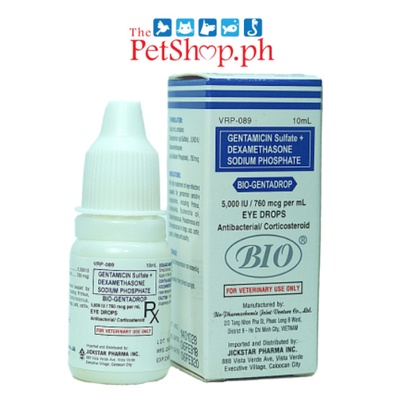 Bio-Genta Eye Drops for Pets 10ml Gentamicin bio genta biogenta ...