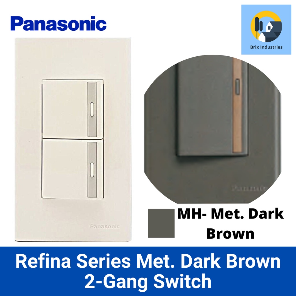 Panasonic Metallic Dark Brown Refina Series 1 Way Switch Set 1 2 or 3 ...