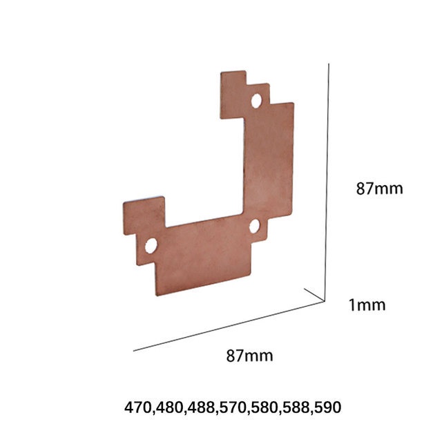 GPU RAM Copper Heat Sink For Radiator Memory Miner RTX 3090 3080 3070 ...