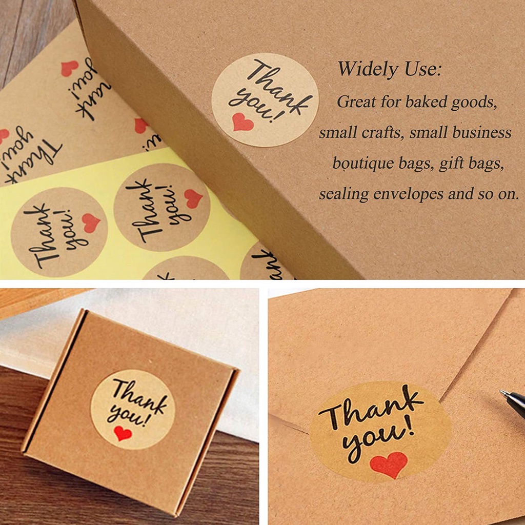 Sticker packing label thank you reward 1 Sheet 12pcs) 3.8cm (Big yaa ...