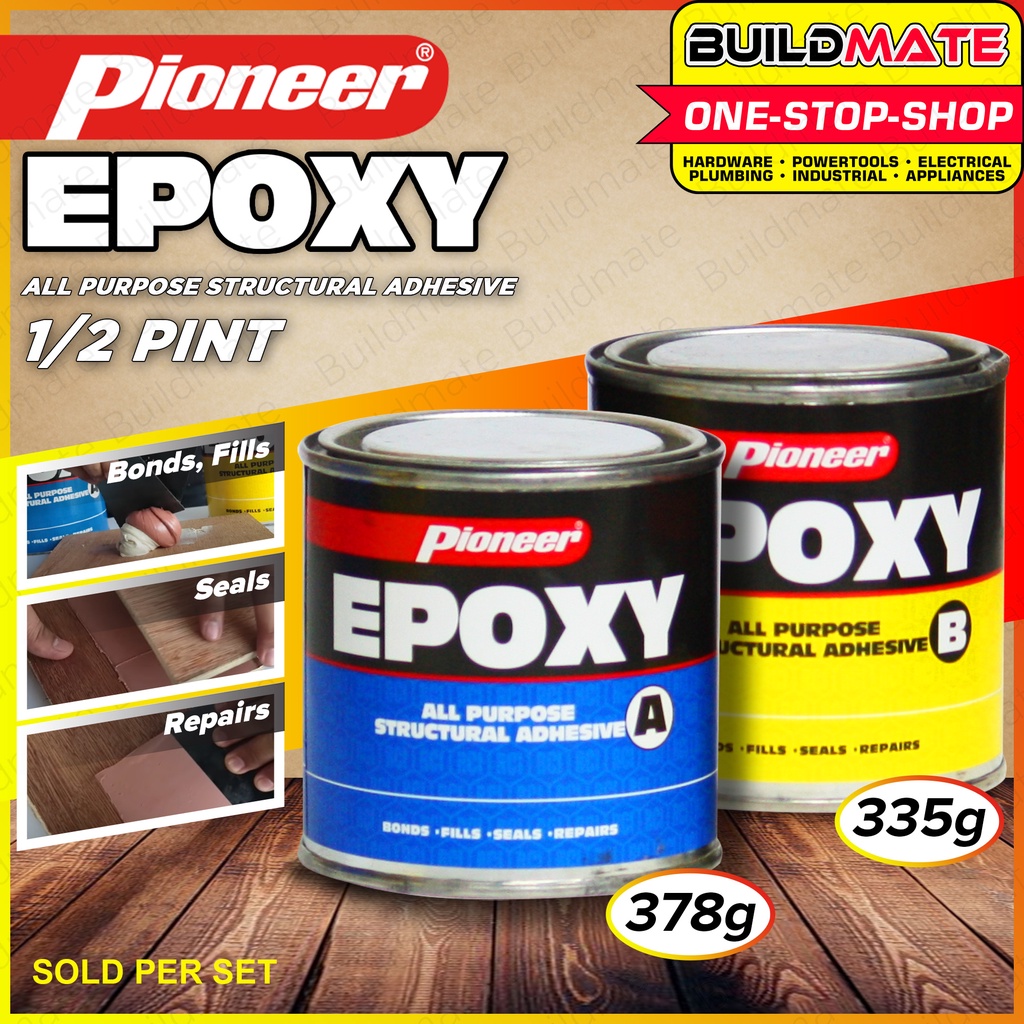 [A&B 2CANS] PIONEER All Purpose Epoxy 1/4 | 1/2 | PINT [SOLD PER SET ...