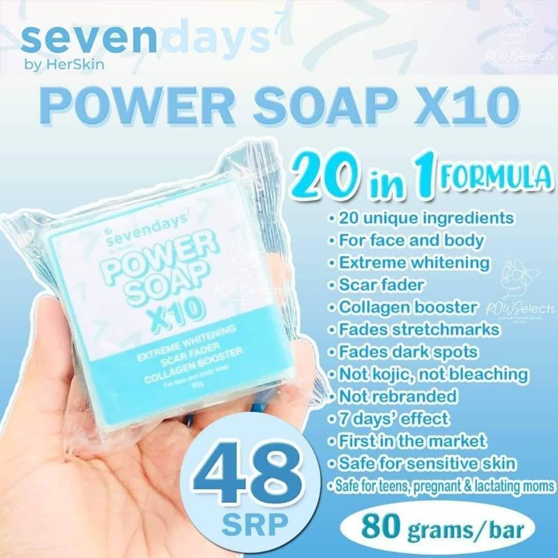 SEVEN DAYS POWER SOAP 10x | Shopee Philippines