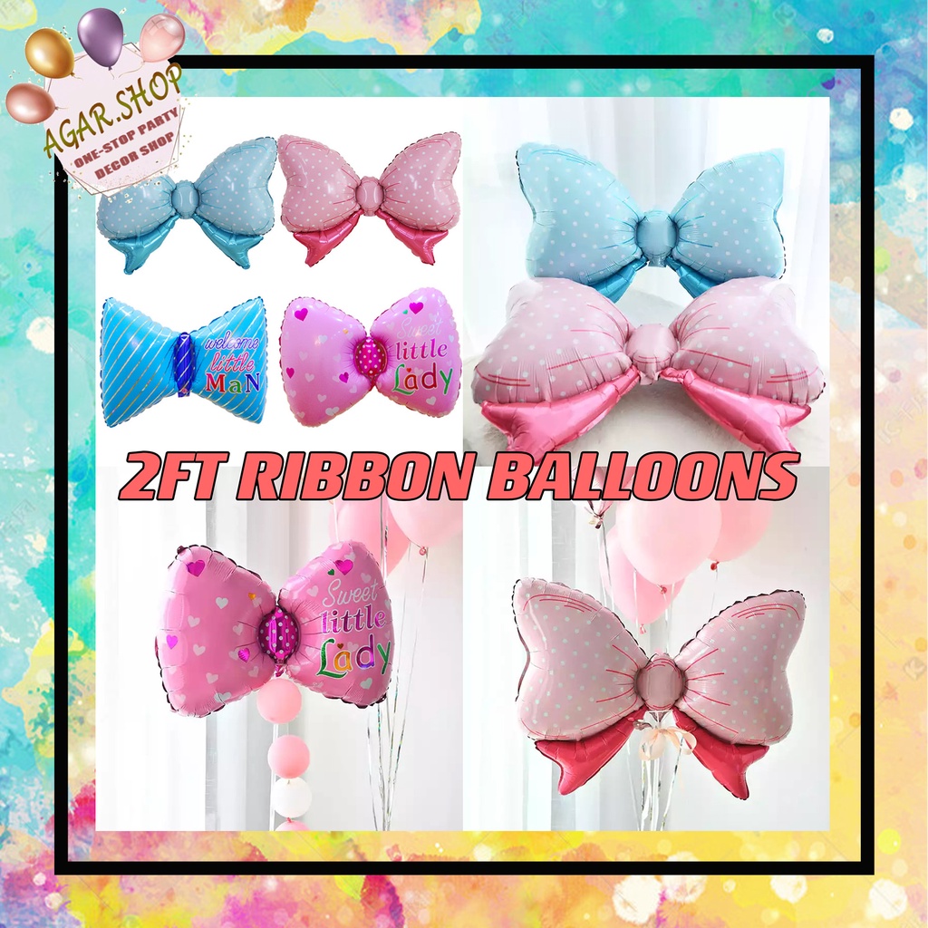 Agar.Shop NEW 2ft Ribbon foil Balloon for Boy and Girl Birthday ...
