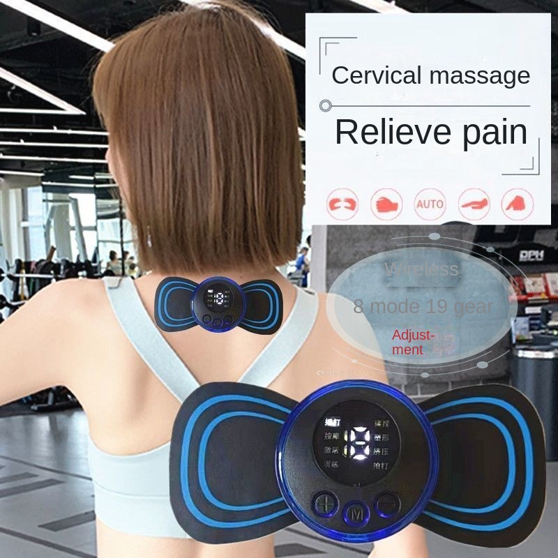 Massage Paste Smart EMS Mini Cervical Vertebra Convenient Massager Home ...