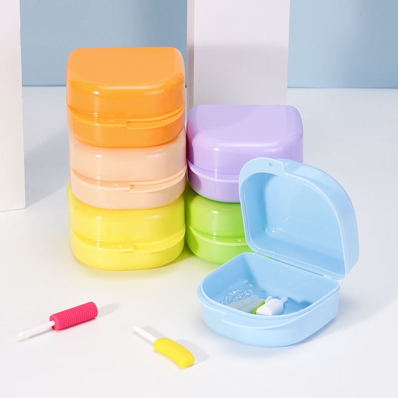 Dental Orthodontic Retainer Box Mouthguard Denture Storage Container ...