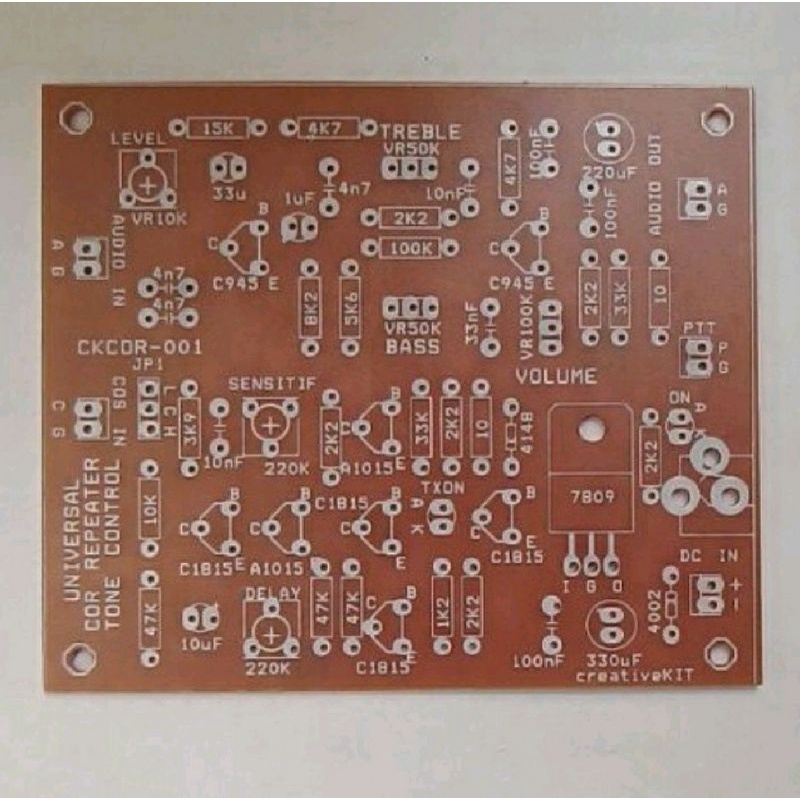 Pcb Cast RPU Ripiter Repeater NEAT ORARI Input High - Low with tone ...
