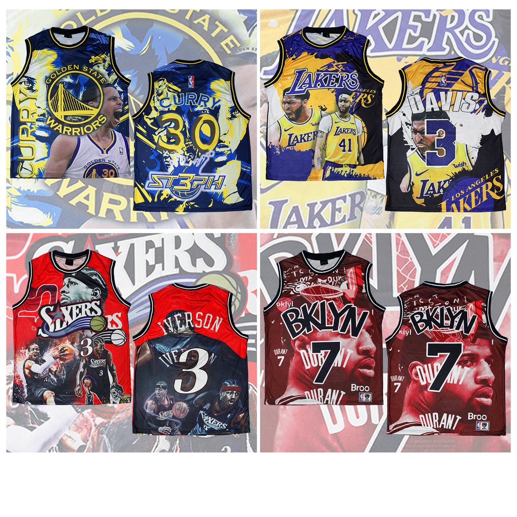 NBA Basketball Jersey for Men Printed Sando Shirt | Shopee Philippines